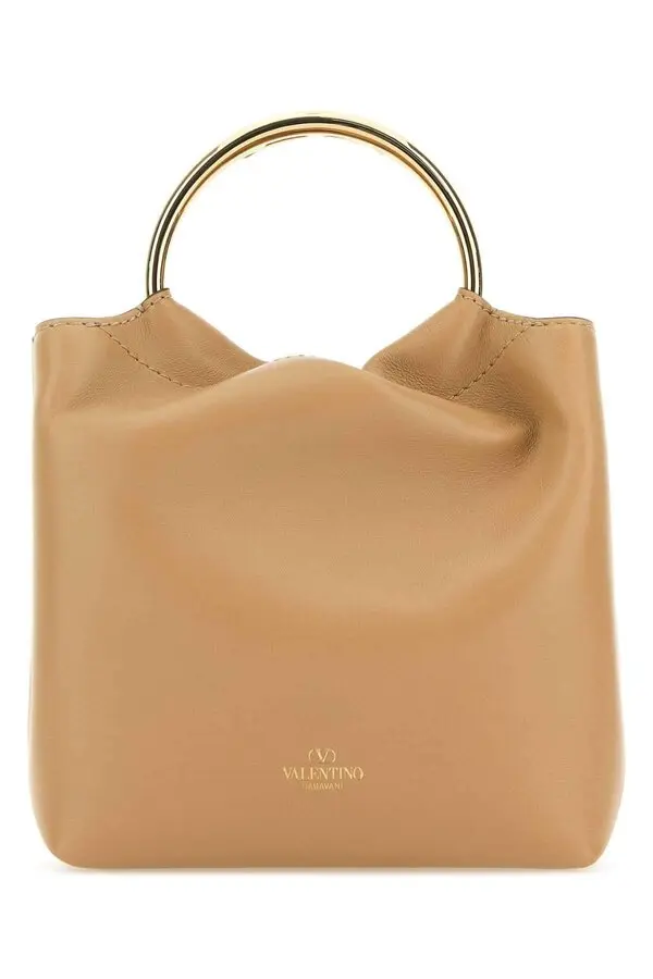Valentino Garavani Leather Bucket Bag - Brown