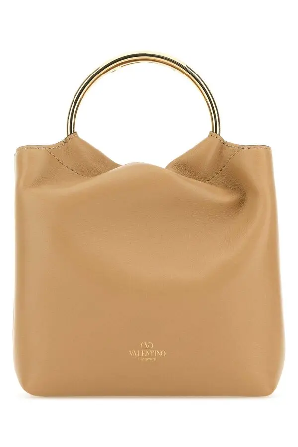 Valentino Garavani Leather Bucket Bag - Brown