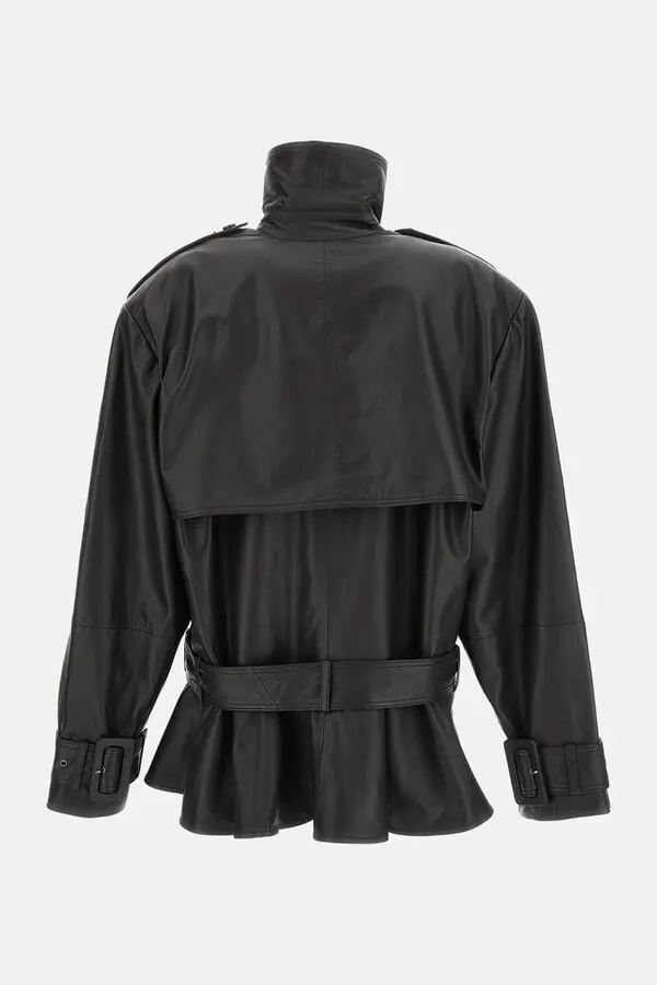 ROTATE BY BIRGER CHRISTENSEN Biker Leather Jacket - Multicolor
