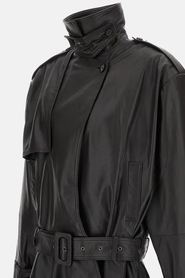 ROTATE BY BIRGER CHRISTENSEN Biker Leather Jacket - Multicolor