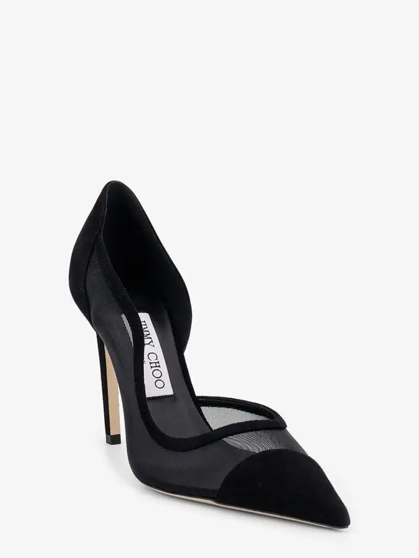 JIMMY CHOO Brigitte 100 Suede Pumps - Black