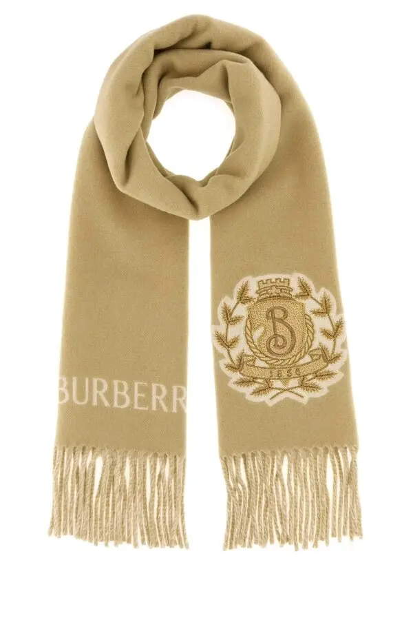 Burberry Beige Cashmere Scarf - Brown
