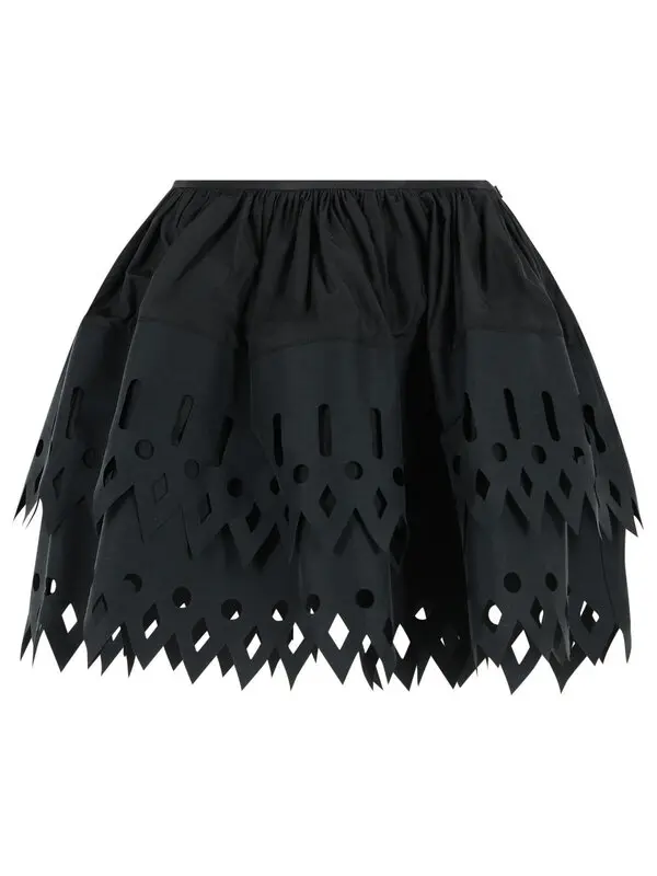 Blumarine Tech' Cotton Blend Skirt