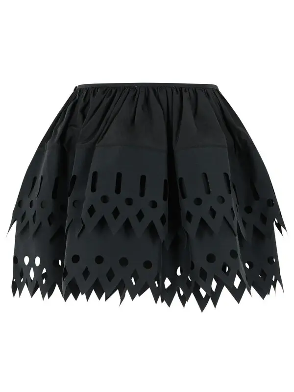 Blumarine Tech' Cotton Blend Skirt