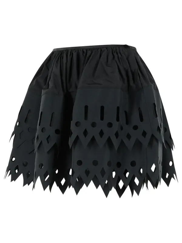 Blumarine Tech Cotton Blend Skirt