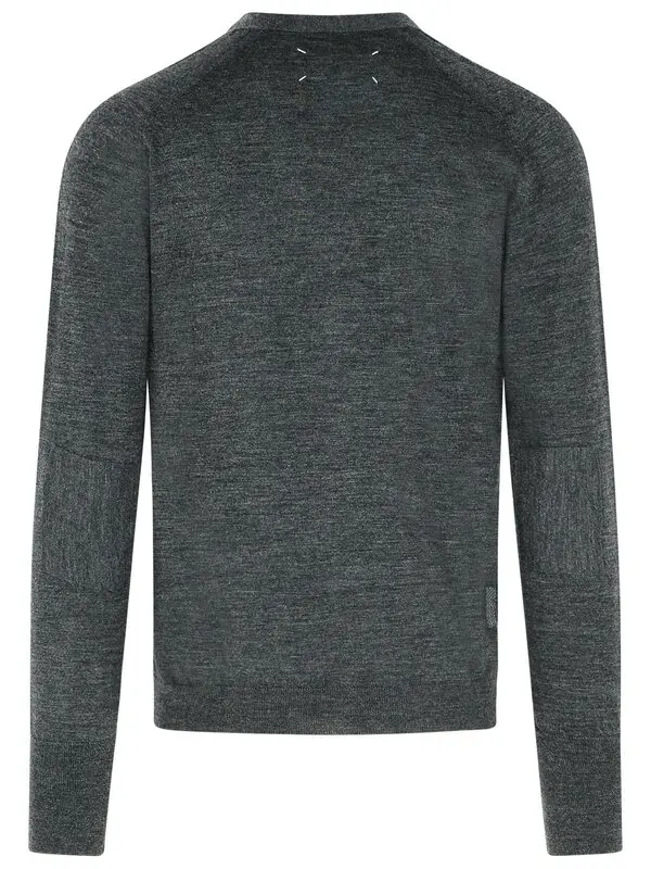 MAISON MARGIELA Dark Grey Wool Blend Cardigan