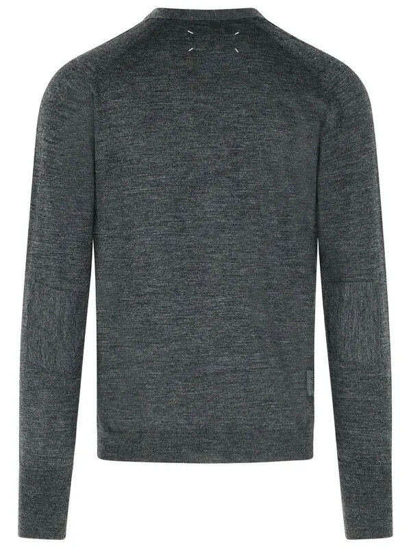 MAISON MARGIELA Wool Blend Cardigan - Gray