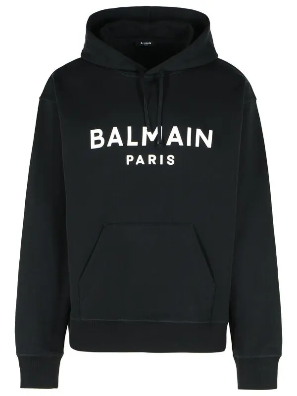 Balmain Cotton Sweatshirt - Black
