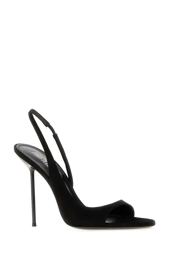 Paris Texas Suede Lidia Sandals - Black