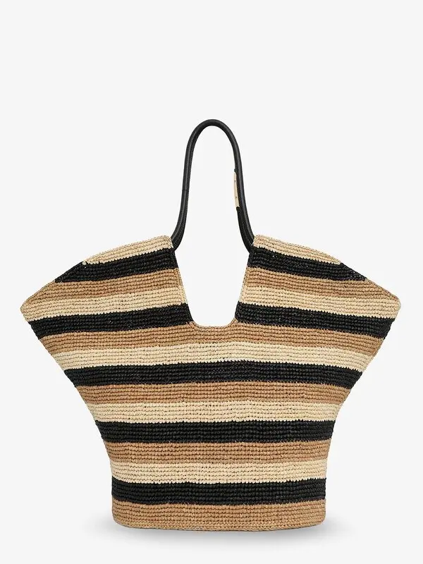 Zimmermann Golden Time Raffia Shoulder Bag