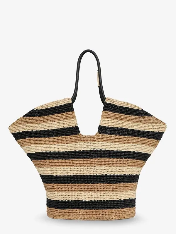 Zimmermann Golden Time Raffia Shoulder Bag - Multicolor