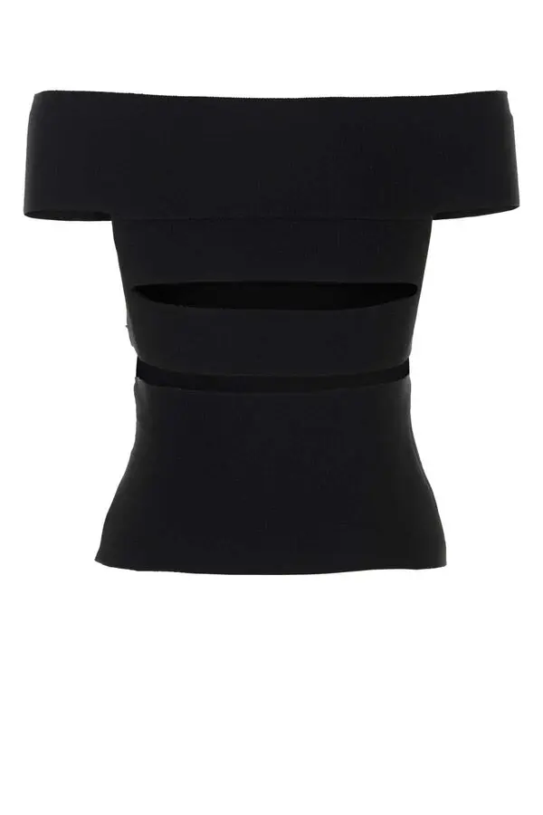 Alexander McQueen Stretch Viscose Blend Top