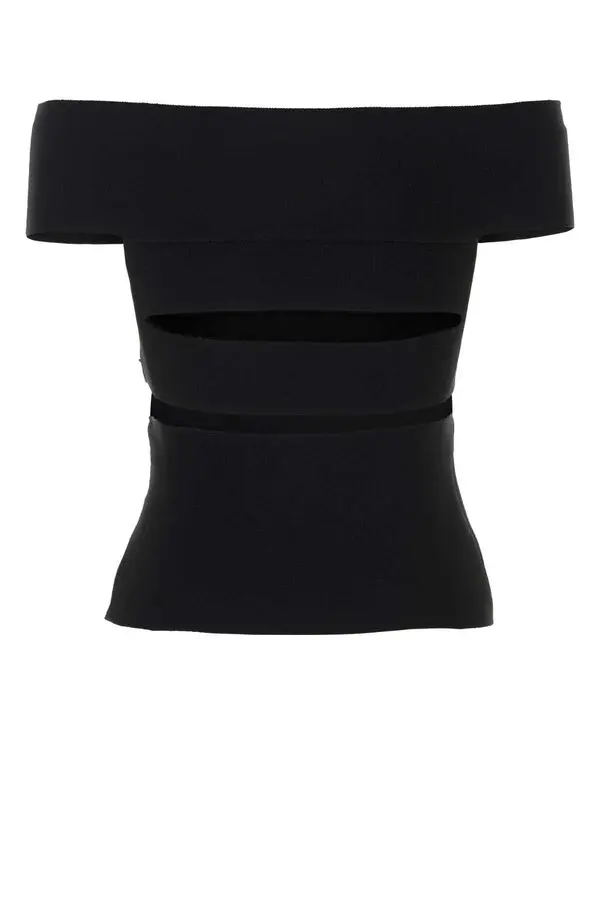 Alexander McQueen Stretch Viscose Blend Top