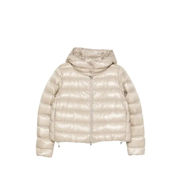 Herno Neutrals Jackets Puffer Jackets - Cream