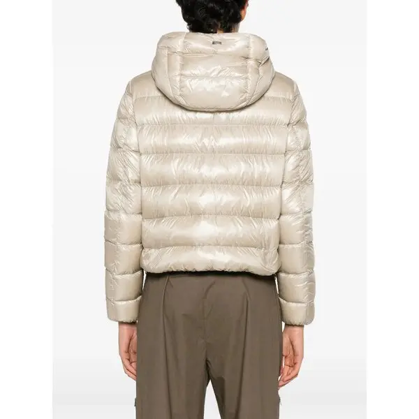 Herno Neutrals Jackets Puffer Jackets - Cream