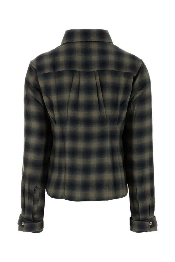 Our Legacy Embroidered Cotton Blend Shirt - Multicolor