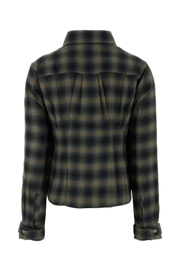 Our Legacy Plaid Cotton Blend Shirt - Multicolor