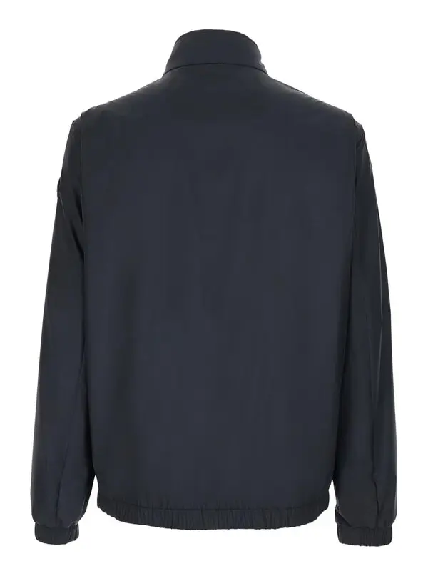 Moncler Meidassa' Black Jacket With High Collar And Logo Patch On The Sleeve In Tech Fabric - Multicolor