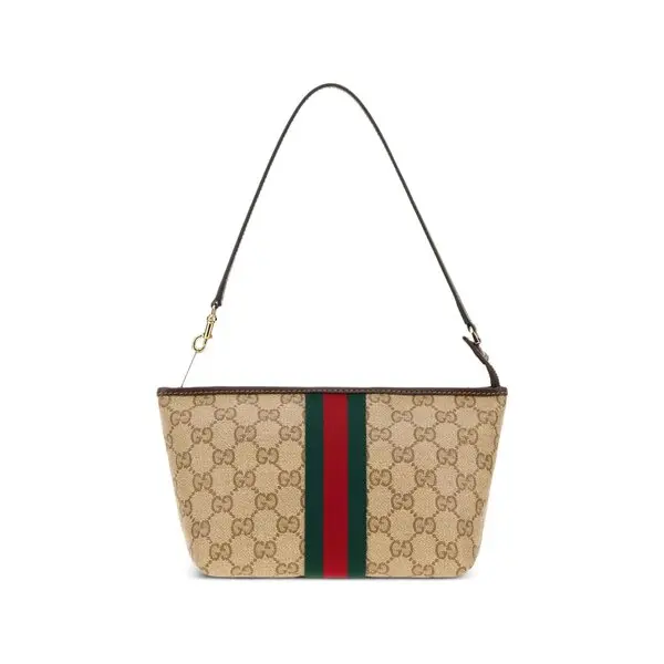 Gucci Gg Supreme Canvas Shoulder Bag - Cream
