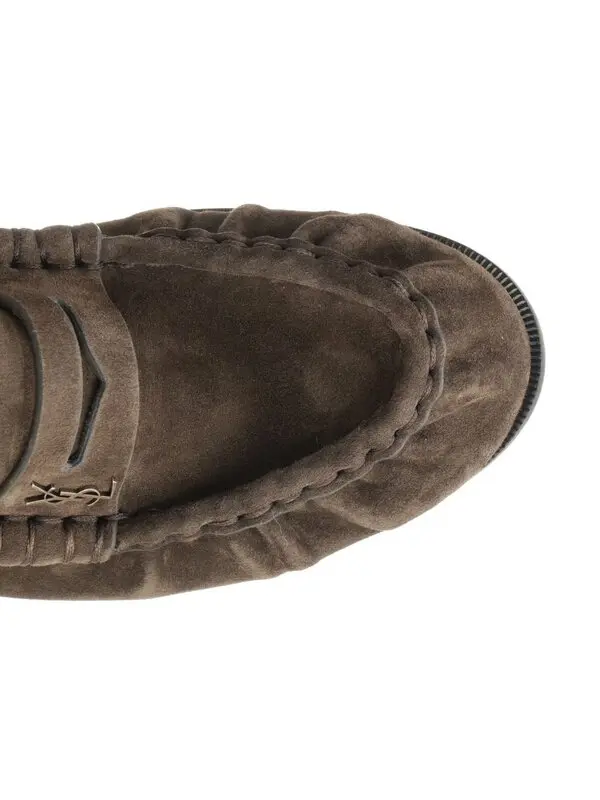 Saint Laurent Le Loafer Suede Moccasin