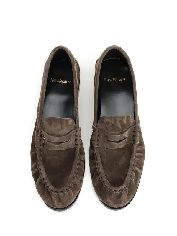 Saint Laurent Le Loafer Suede Moccasin