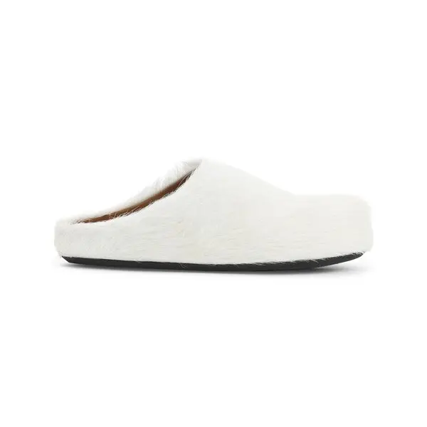 Marni Fussbett Sabot Mules - White