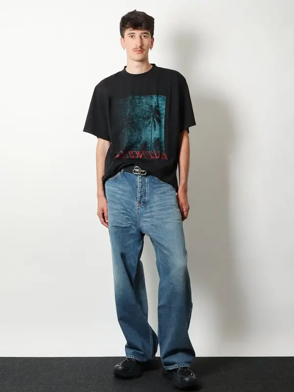 Balenciaga Cotton T-shirt With Front Print