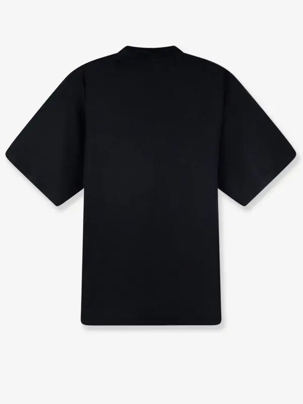 Balenciaga Cotton T-shirt With Front Logo Print - Multicolor