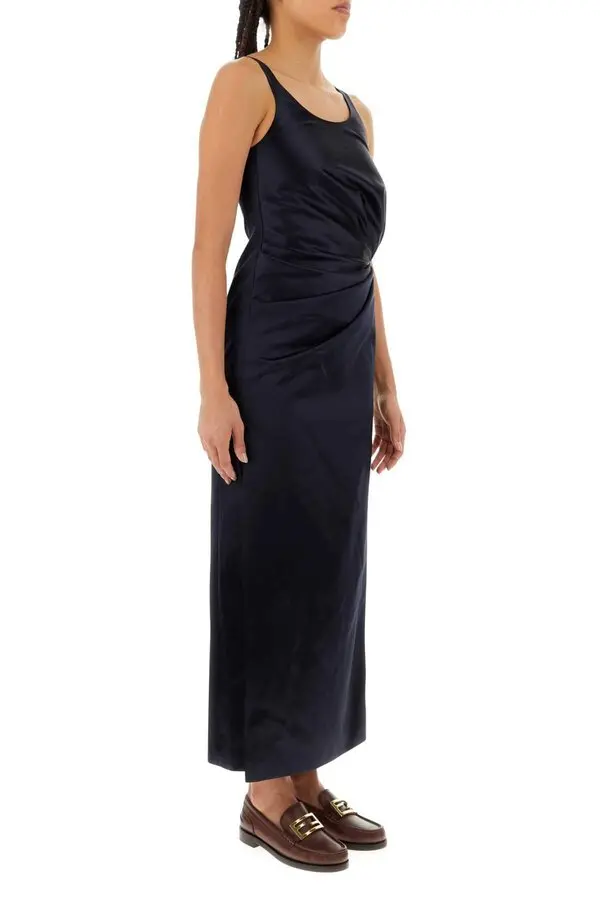 Fendi Midnight Satin Dress