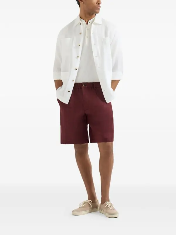 Brunello Cucinelli Linen Bermuda Shorts