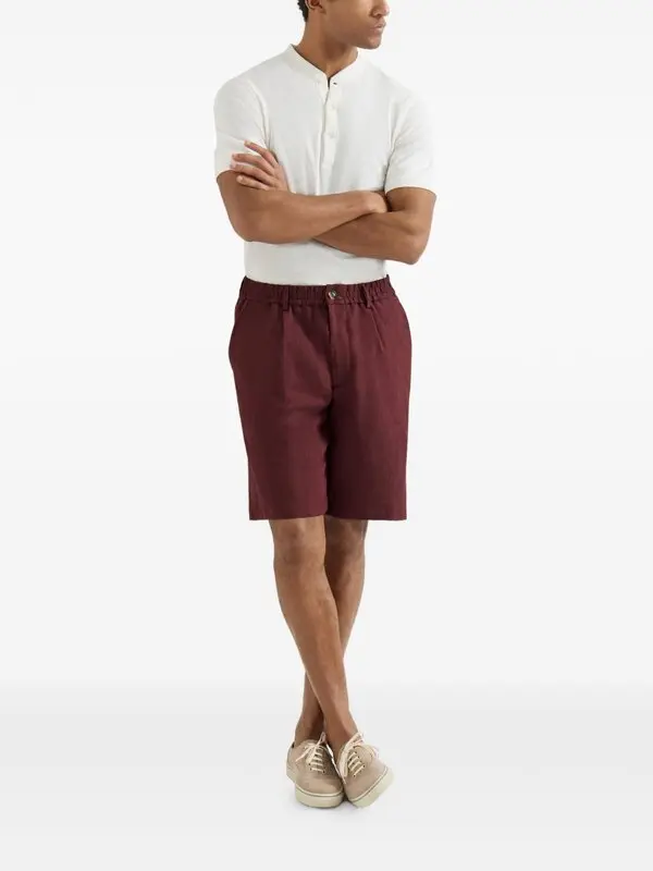 Brunello Cucinelli Linen Bermuda Shorts