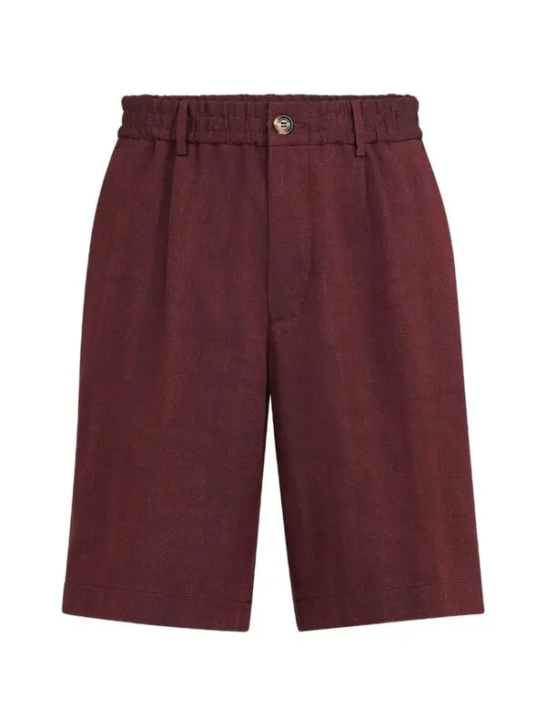 Brunello Cucinelli Linen Bermuda Shorts - Multicolor