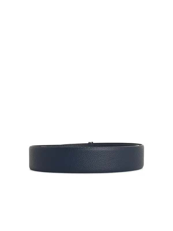 TOM FORD T Icon' Navy Leather Belt