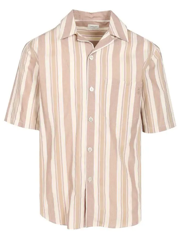 Saint Laurent Striped Cotton Shirt