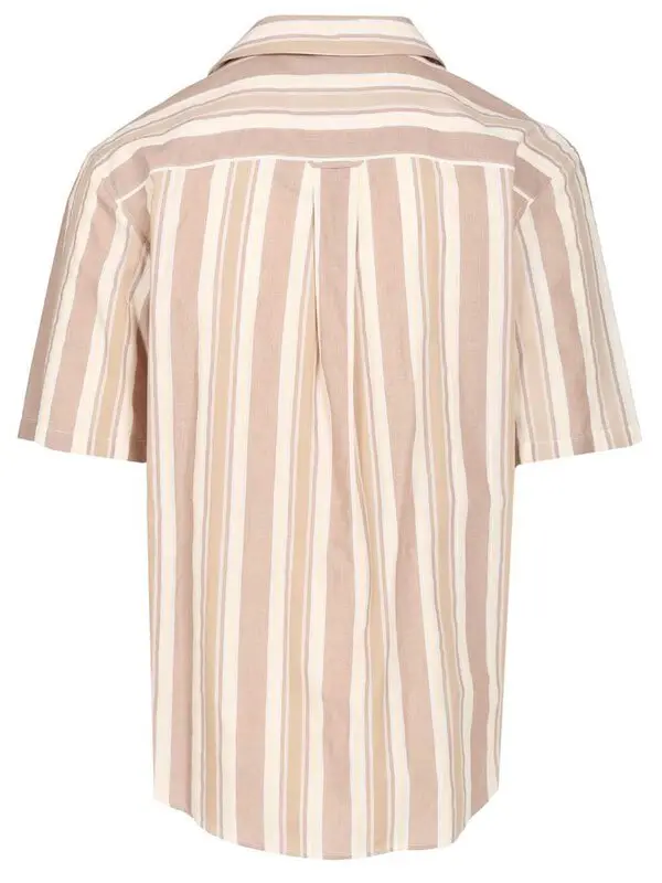 Saint Laurent Striped Cotton Shirt - Multicolor