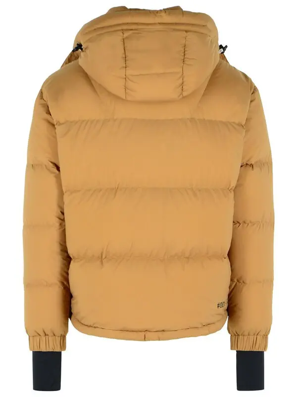 Moncler Coraia' Beige Polyamide Hooded Ski Jacket
