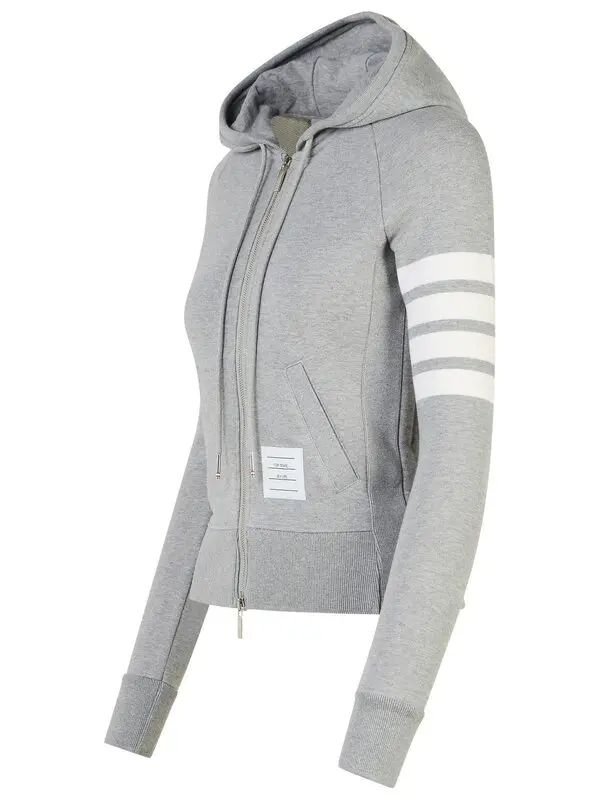 Thom Browne 4-bar' Grey Cotton Sweater