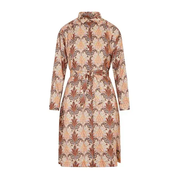Etro Printed Shirt Dress - Brown
