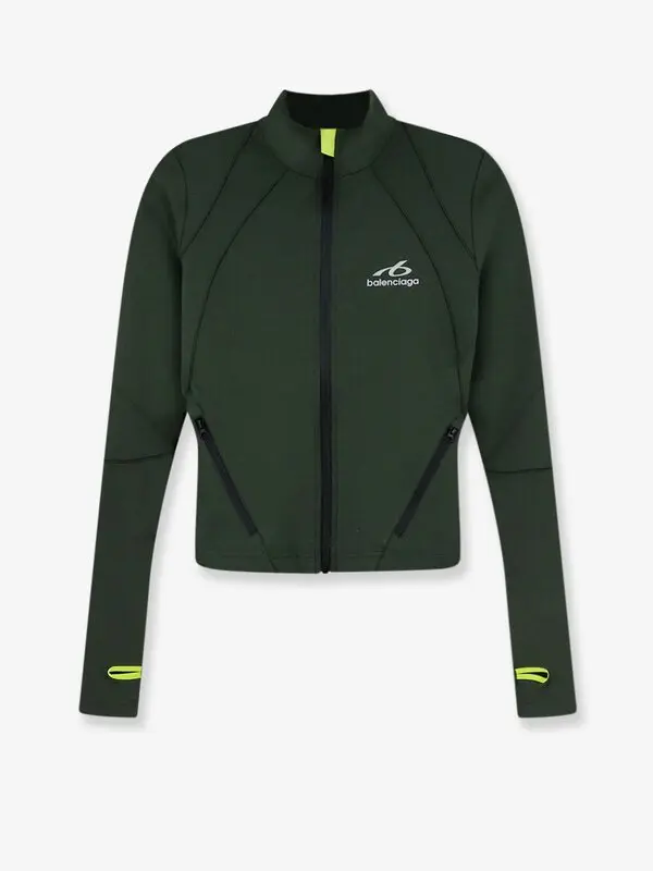 Balenciaga Fitted Zip-up Sweatshirt - Multicolor