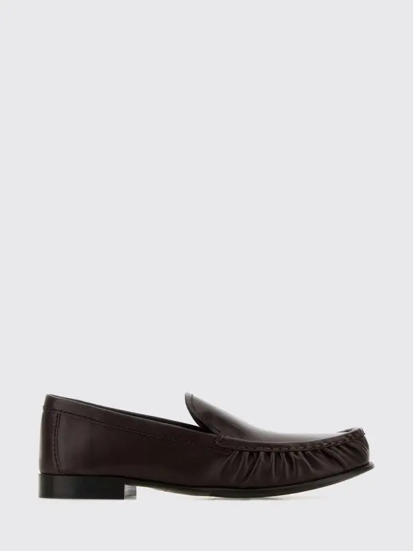 Miu Miu Leather Loafers - Brown