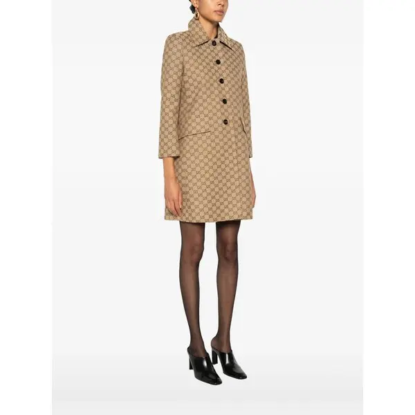 Gucci Neutrals Coats Single Breasted Coats