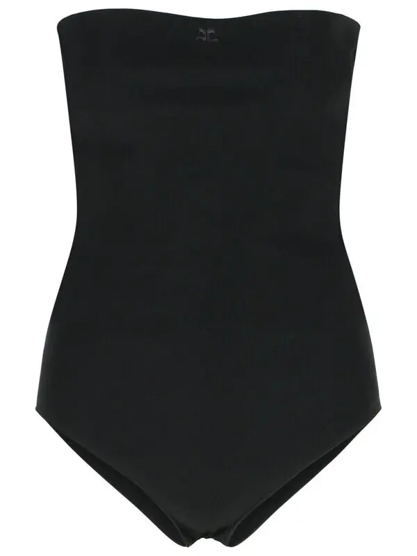 COURREGES Viscose Blend Bodysuit - Black
