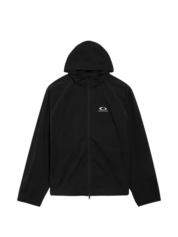 Balenciaga Logo Hooded Jacket
