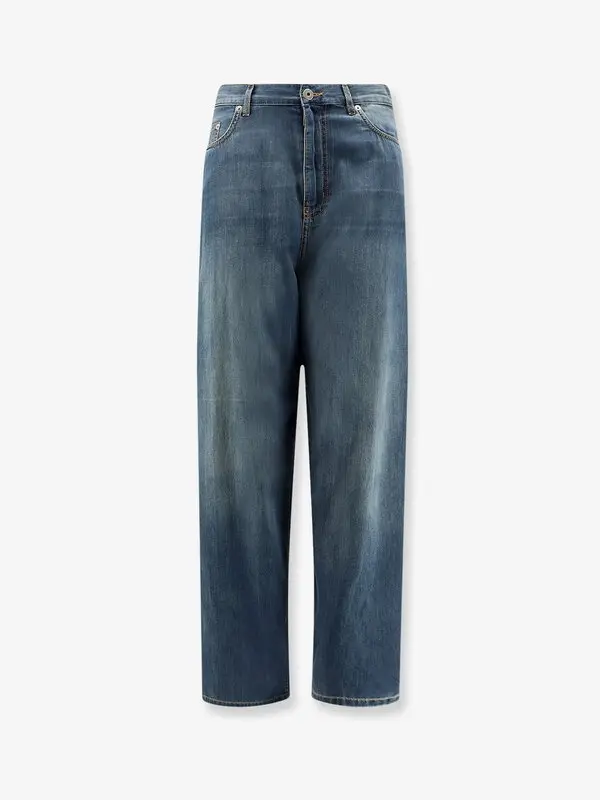 Dior Light Denim Jeans With Vintage Effect - Multicolor