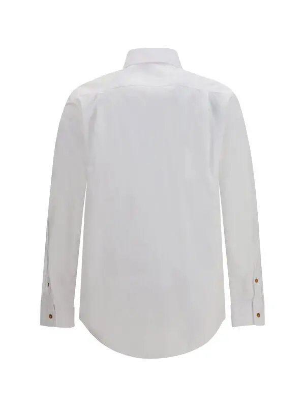 VIVIENNE WESTWOOD Orb Embroidered Cotton Shirt