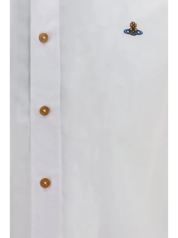 VIVIENNE WESTWOOD Orb Embroidered Cotton Shirt