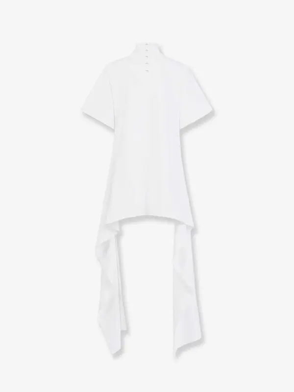 Alaïa Asymmetric Cotton Blend T-shirt - Multicolor