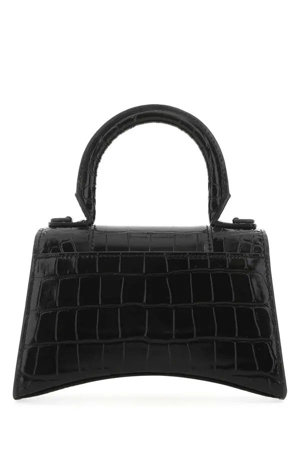 Balenciaga Xs Hourglass Handbag - Black