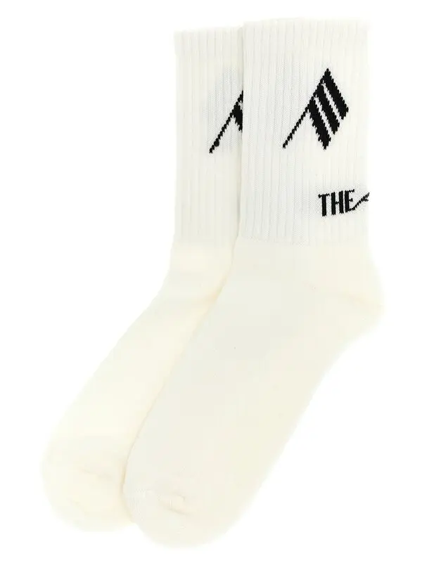 Attico Logo Intarsia Socks