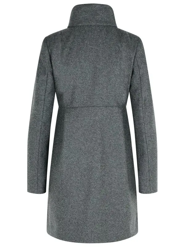 FAY Graphite Wool Blend Coat - Gray